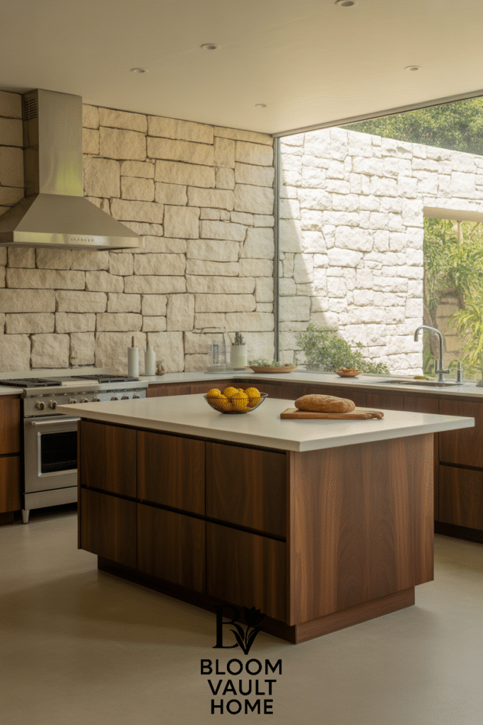 20 Stone Wall Kitchen Ideas | Stylish Rustic & Modern Designs